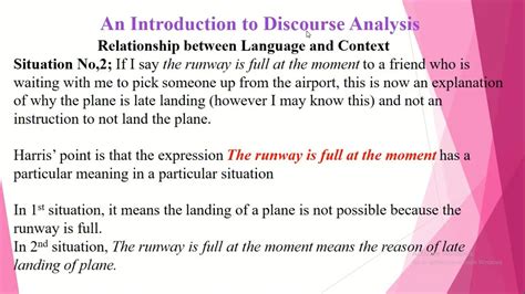 Language And Linguistics An Introduction To Discourse Analysis Youtube