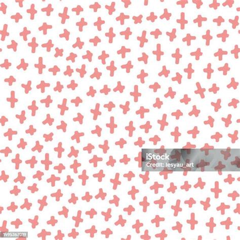 물결선이 있는 추상적인 매끄러운 패턴입니다 분홍색 낙서가 있는 간단한 배경 벡터 손으로 그린 그림입니다 장식 벽지 포장지 직물에 적합합니다 0명에 대한 스톡 벡터 아트 및