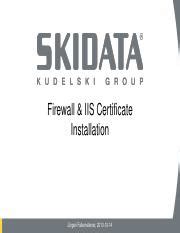 Firewall IIS Setup V pdf Firewall IIS Certificate Installation Jürgen Falkensteiner