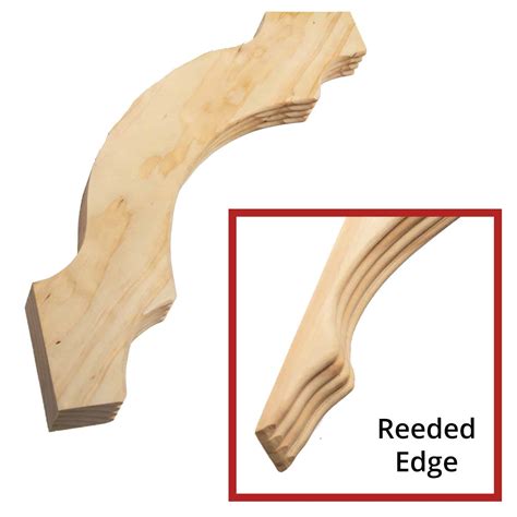 Bb115 Post Corner Bracket 350x350x35 Losp H3 Pine Reeded Edge