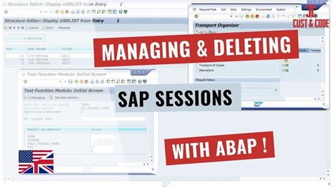 Managing And Deleting SAP Sessions With ABAP English Column Entry