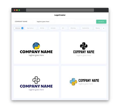 Python Logo Design Create Your Own Python Logos
