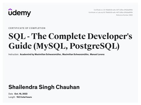 Sql Postgresql Udemy Shailendra Singh Chauhan