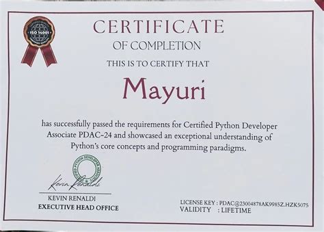 Mayuri Khaparde On Linkedin Pythondeveloper Certification Professionalgrowth