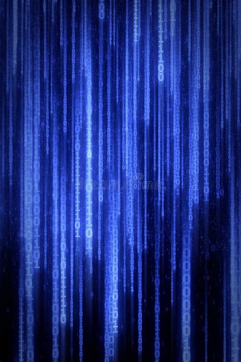 Abstract Technology Binary Code Background Stock Illustration