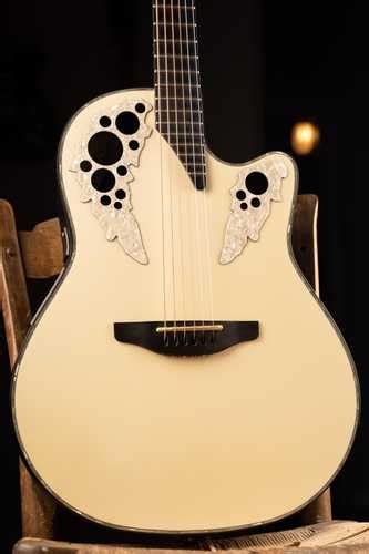 2002 Ovation Adamas W597 Mewp Melissa Etheridge Signature Model White Pearl Guitars Acoustic