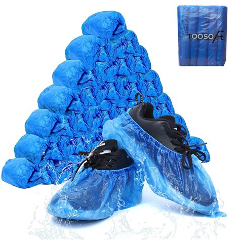 Shoe Covers Disposable 300 Pack 150 Pairs： Toosoft Waterproof Shoe