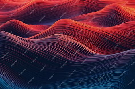 Premium Ai Image A Close Up Of A Colorful Wave Pattern On A Black Background Generative Ai