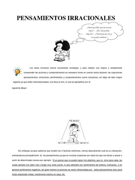 Abc Y Premisa Pdf Pensamiento Las Emociones