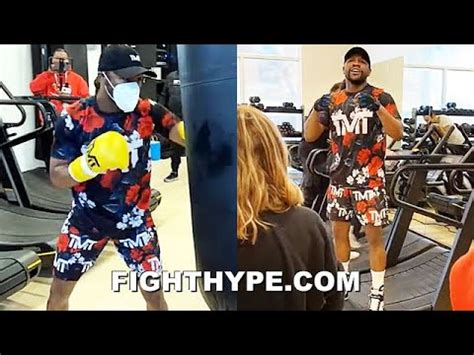 Floyd Mayweather Complete Boxing Fitness Workout At Grand Opening Of