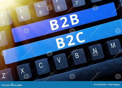 Text Caption Presenting B2b B2c Business Concept Two Types For Sending Emails To Other Showing