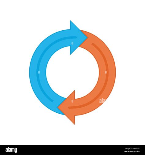 Circle Arrow Reload Arrow Icon Isolated Color Refresh Vector Arrow Circle Arrow For