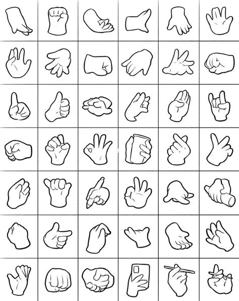 【练习】42个q版手部练习 速写插画 练习一组手部动态混更，有临摹有参考有原创 糖心蛋绘画成长记 插画 Q版 速写 速写手部