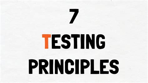 What Are The Testing Principles