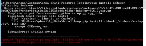 Unable To Install Indexer Using Pip · Issue 6320 · Pypapip · Github