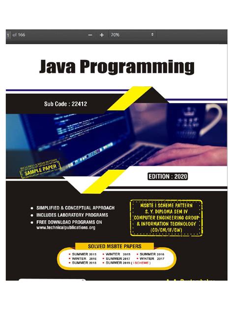 java vol 1 technical publication pdf