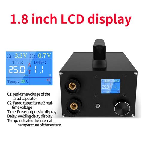 точечная сварка для аккумуляторов 18650 LCD цифровой дисплей точечная ...