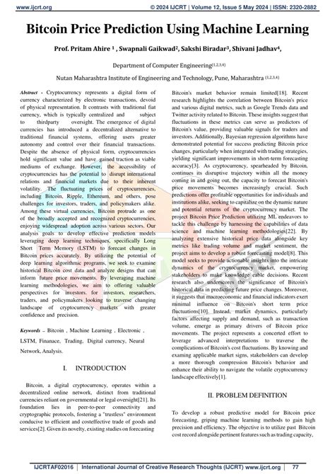 Pdf Bitcoin Price Prediction Using Lstm