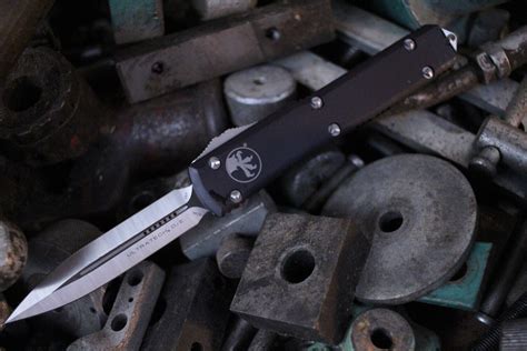 Microtech Ultratech D E Otf Automatic Black Aluminum Satin
