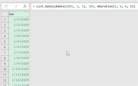 Listdates Function In Power Query M 8 Examples
