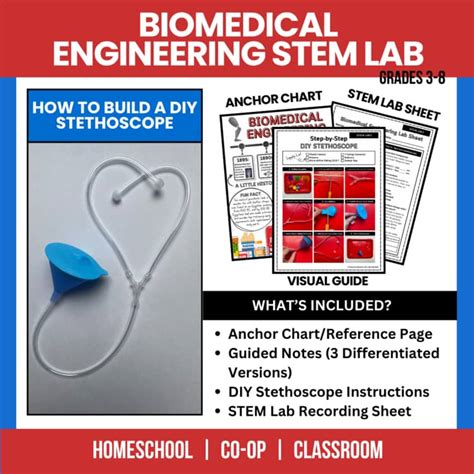 Biomedical Engineering Design Process Stem Lab Build A Diy Stethoscope