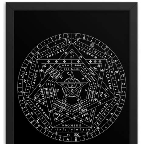 Sigillum Dei Aemeth Framed Prints And Posters Enochian Magick