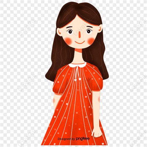 만화 스타일 사랑스러운 청춘 소녀 일러스트푸른불교 Png 일러스트 무료 다운로드 Lovepik