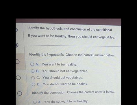 Answered D D O O Identify The Hypothesis And Conclusion Of The Kunduz