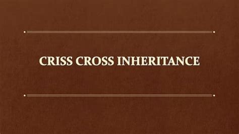 Sex Linked Inheritance Pdf