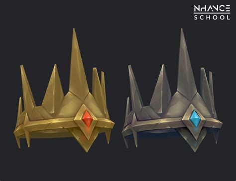 Artstation Stylized Crown Texturing Tutorial Fire Crown Prop