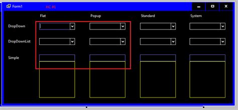 Accessibility Hc Combobox Control S Flatstyle Is Not Displayed Correctly In Design And