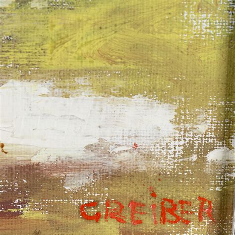 Gunnar Greiber Oil On Canvas Signed Bukowskis