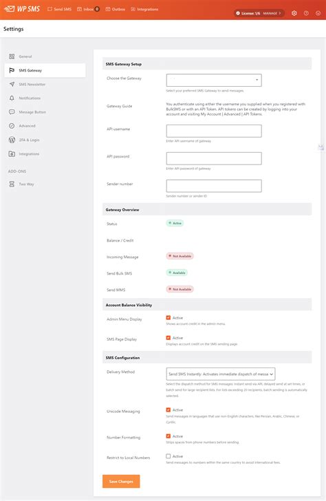Quickly Set Up Sms Gateway Wp Sms Wordpress Sms Plugin