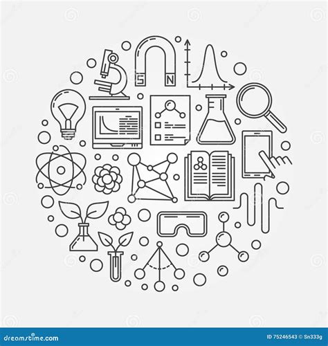 Linear Scientific Icon From Chemistry Outline Collection Thin Line Scientific Vector Isolated