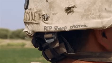 Helmet Graffiti In Garmsir Helmand Province Afghanistan Dedicated To