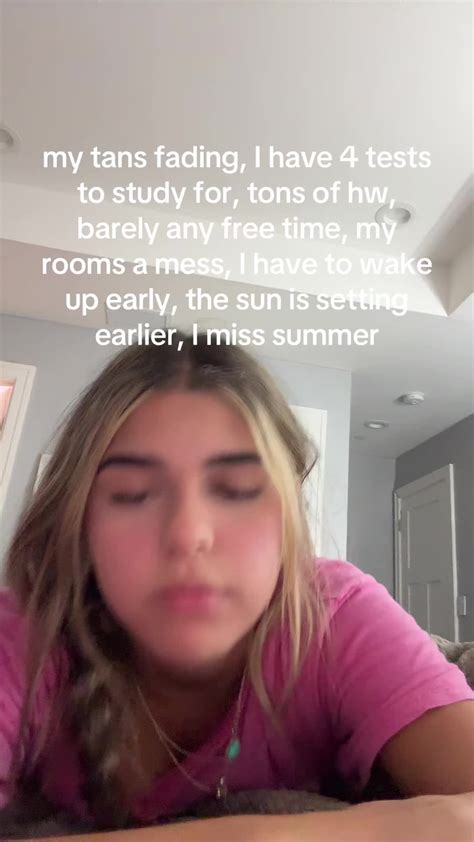 Summer Nostalgia Coping With School Stress Tiktok
