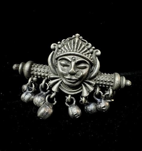 Silver Brass Oxidized Maa Ring 2inch L At ₹ 110piece In Ahmedabad