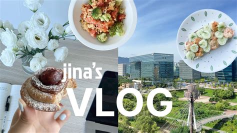 Vlog 판교 직장인 브이로그 성수동 나들이 I 판교의 꽃트럭 아저씨 Bake 몽블랑 치즈타르트 판교 현백 최애