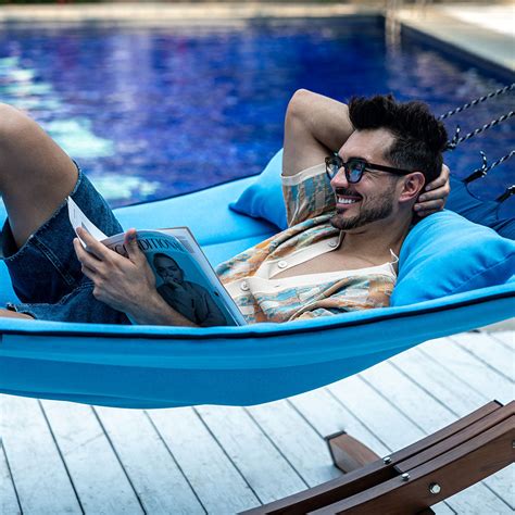 Double Hammock With Curved Spreader Bar For Ultimate Maximum Comfort ←