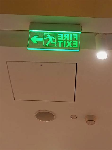 Acrylic Plastic Rectangular Emergency Exit Board With Battery Back Up Board Thickness Mm At