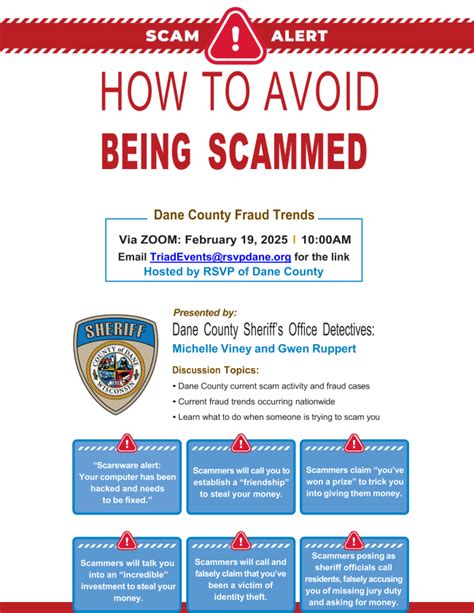 Triad Presentation How To Avoid Being Scammed Rsvp Of Dane County