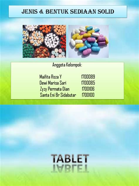 Jenis And Bentuk Sediaan Solid Pdf