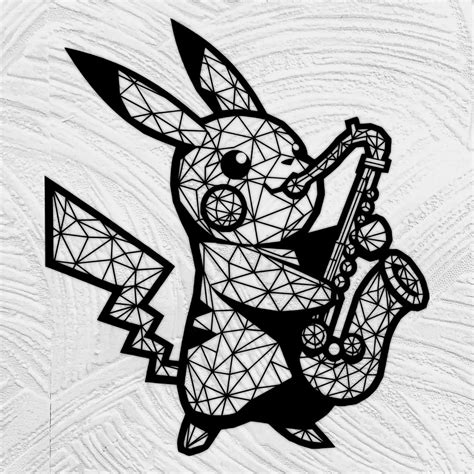 3d Printer Files 3mf File Pichachu Plays The Saxophone Creality Cloud