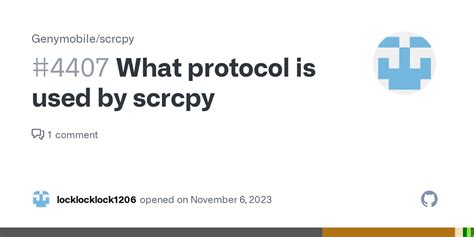 What Protocol Is Used By Scrcpy · Issue 4407 · Genymobilescrcpy · Github