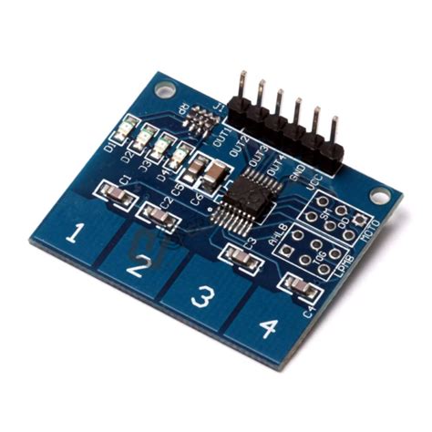 TTP224 4 Way Capacitive Touch Sensor Module Electroncart