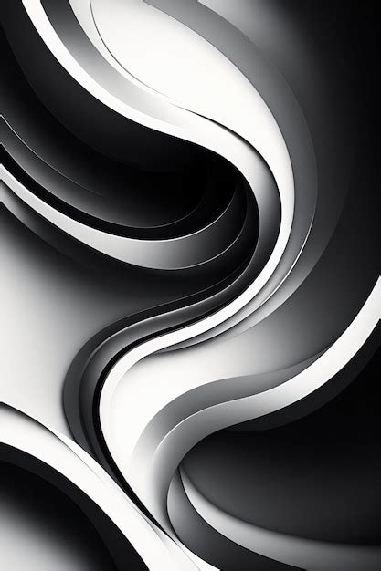 Premium Ai Image Abstract Monochrome Design Background