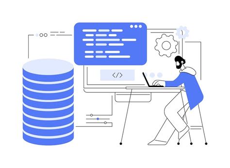 Premium Vector Big Data Programming Abstract Concept Vector Illustration