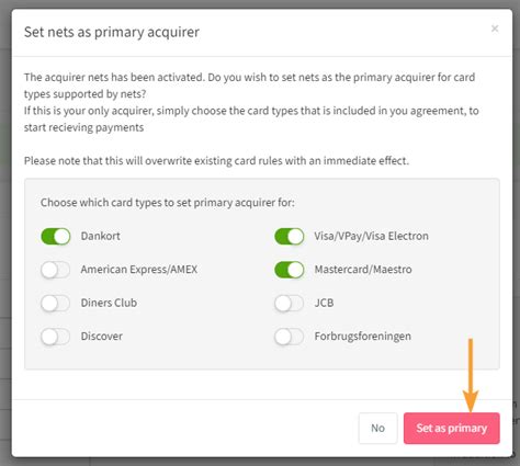 Settings Acquirers Nets Onpay Documentation