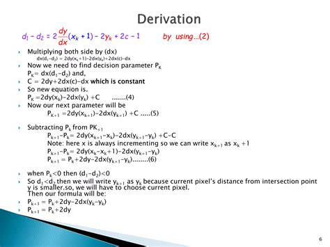 Bresenhams Line Algorithm Pptx