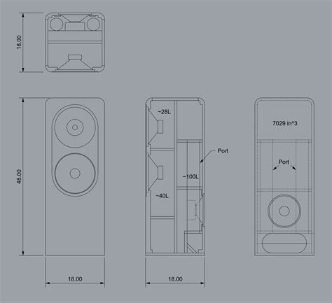 Single Port Vs Ports Affect Of Port Area On Low Level Output DiyAudio